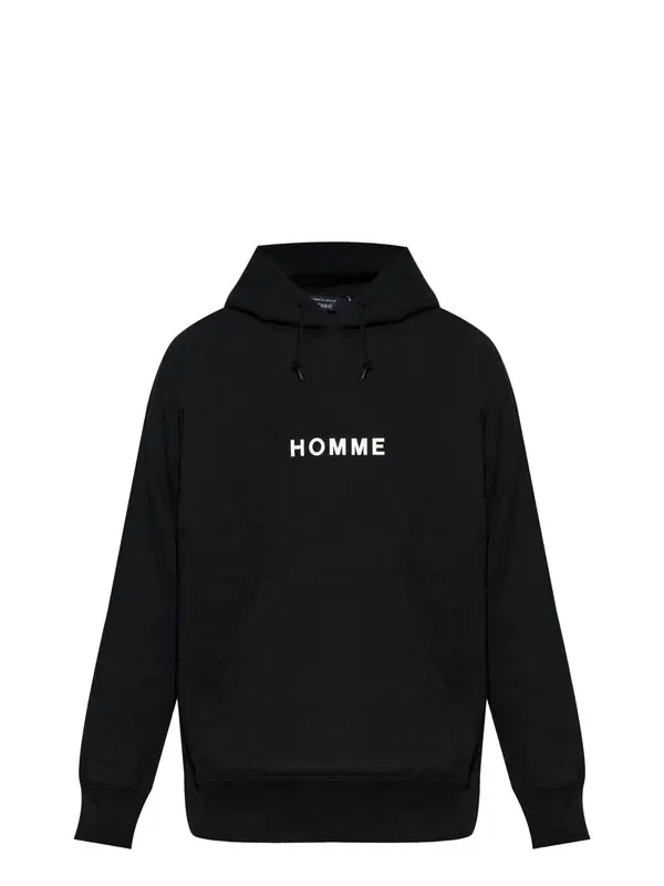 Comme Des Garçons Cotton Fleece Hoodie - Black