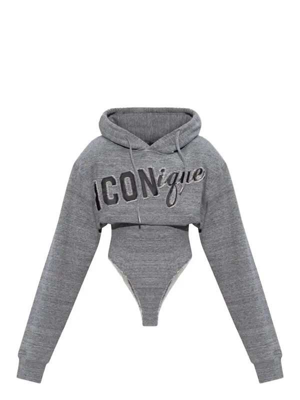 Dsquared2 Hooded Bodysuit - Grey