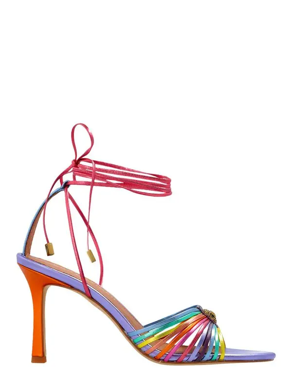 Kurt Geiger Multi Strap Tie Heeled Sandals - Multicolour