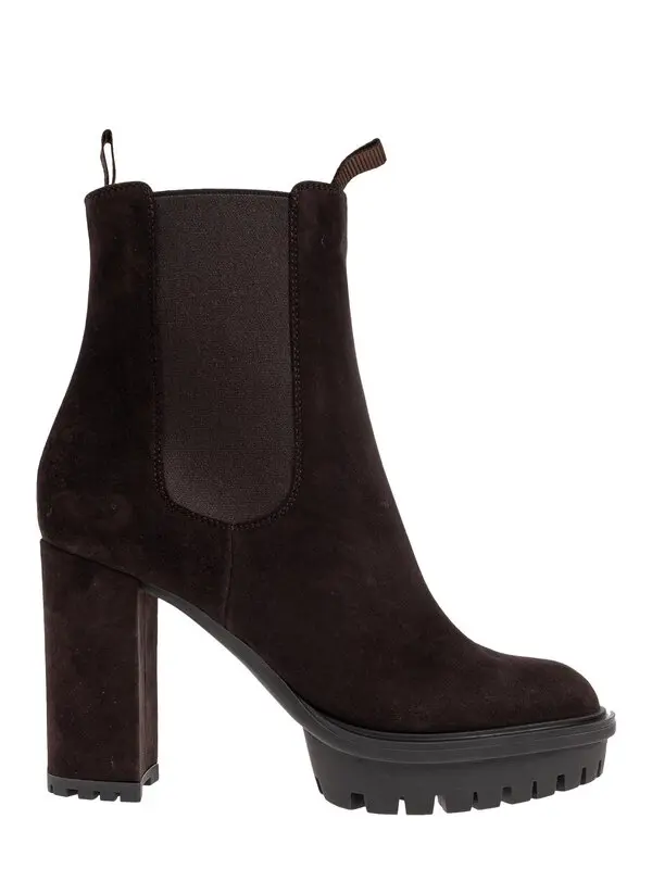 GIANVITO ROSSI Platform Ankle Boots - Brown