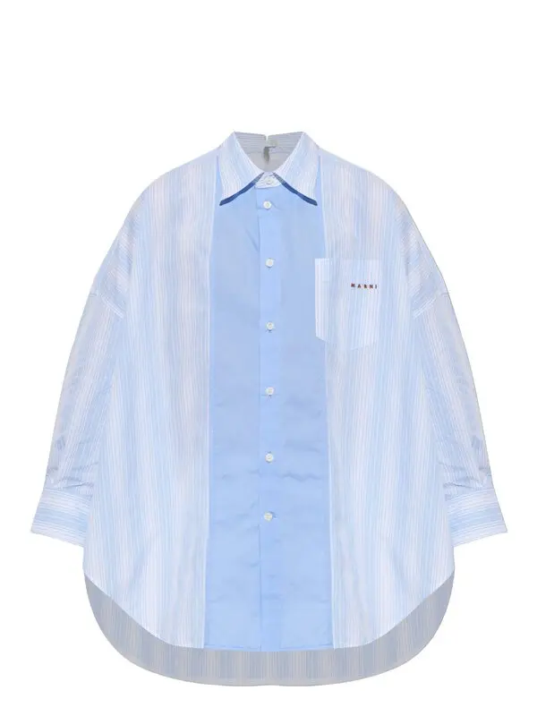 Marni Asymmetrical Shirt - Blue