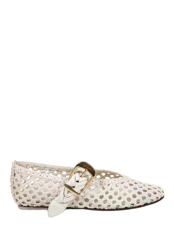 Zimmermann Alchemy Braided Buckle Ballerina Flats - Neutrals