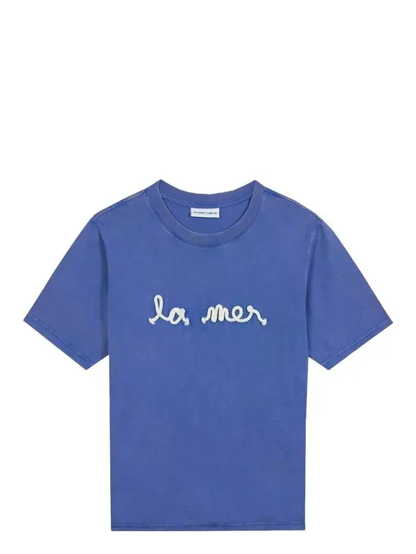 Maison Labiche Rope-embroidered T-shirt - Blue