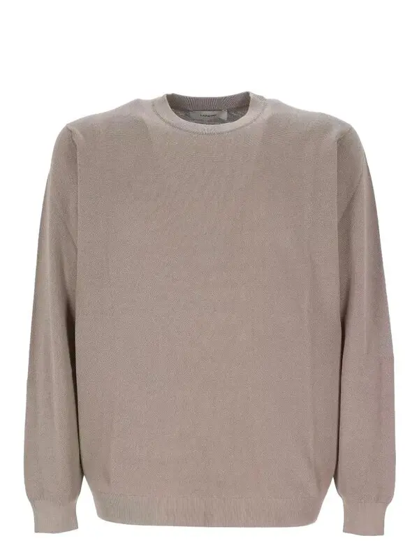 LARDINI Textured-knit Sweater - Neutrals