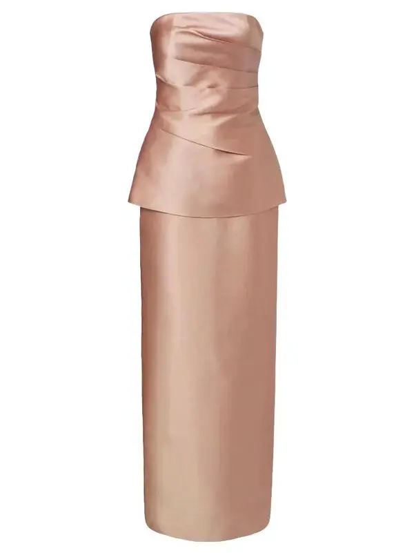 Solace London The Lucille Strapless Dress - Pink