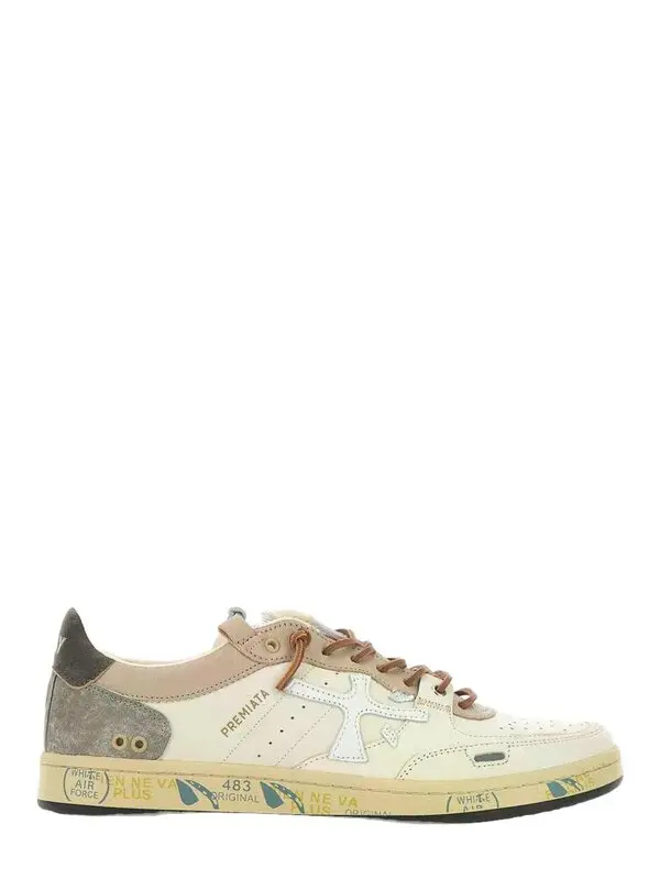 Premiata Leather Sneakers - Neutrals