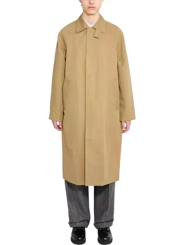 SUNFLOWER Twill Texture Raglan Sleeves Coat - Neutrals
