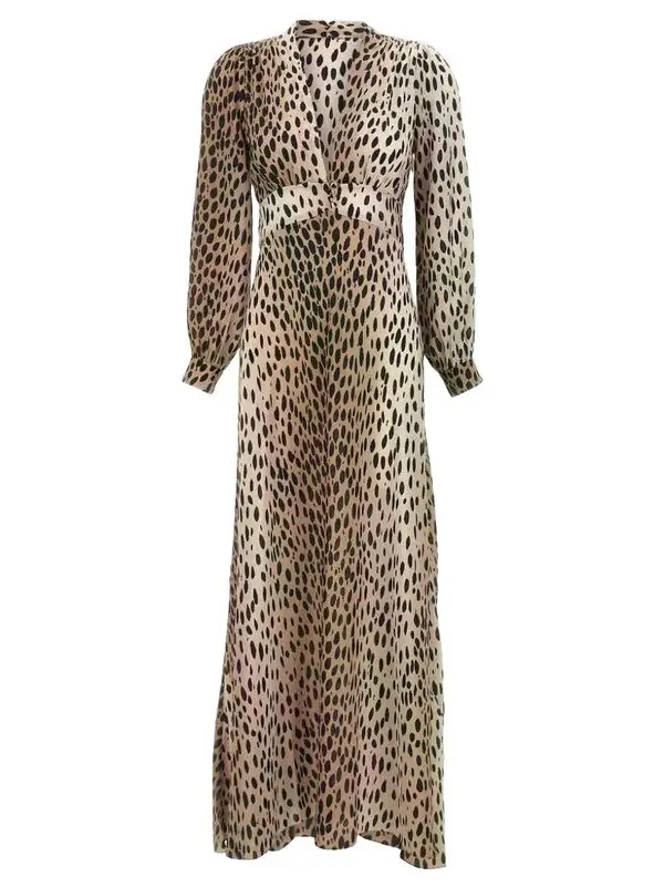 Rixo Emory Leopard-print Dress - Neutrals