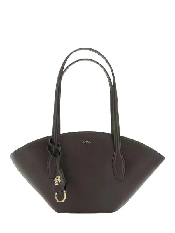 BOSS Logo Shoulder Bag - Brown