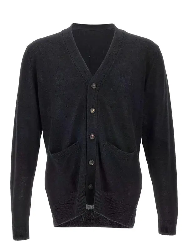 FILIPPO DE LAURENTIIS V-neck Button-up Cardigan - Grey