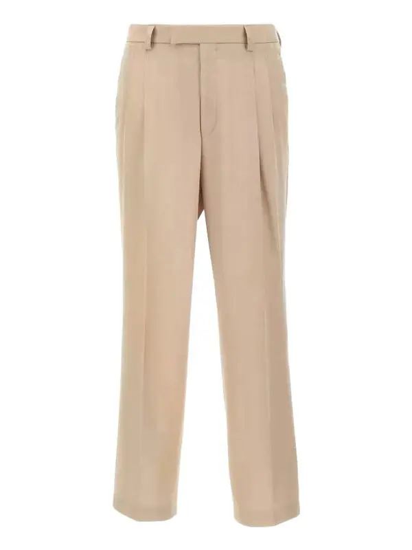 BOSS Pleated Wide-leg Trousers - Neutrals