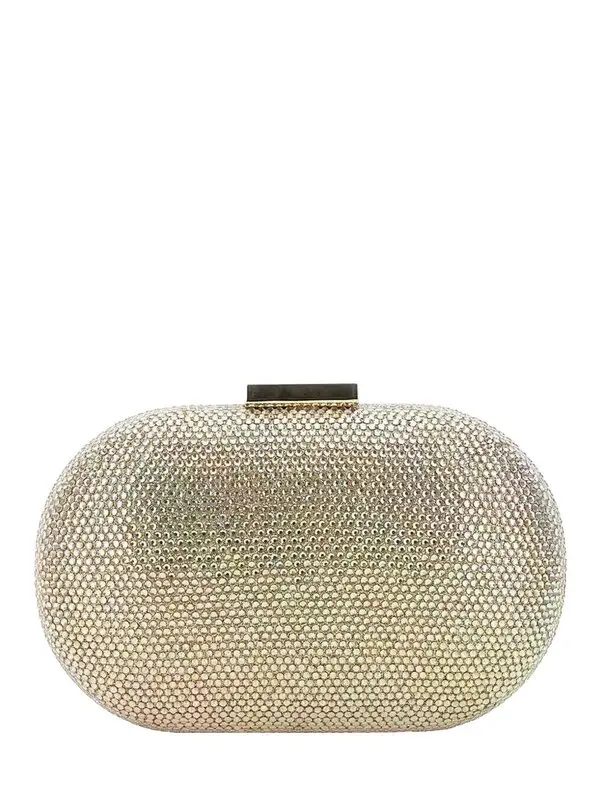 TWENTY FOURHAITCH Sunrise Rhinestone-embellished Clutch - Gold