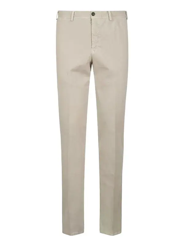 PT TORINO Pressed-crease Trousers - Neutrals