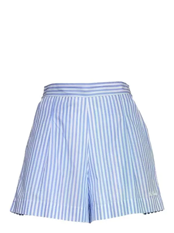MC2 SAINT BARTH Amani Striped Shorts - Blue