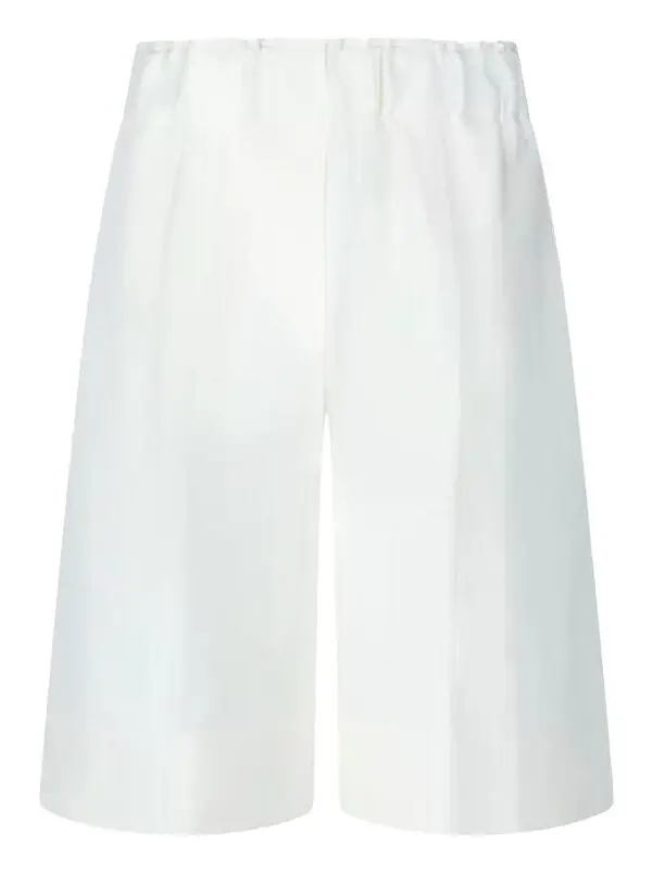 Antonelli Firenze Elasticated-waistband Wide-leg Shorts - White
