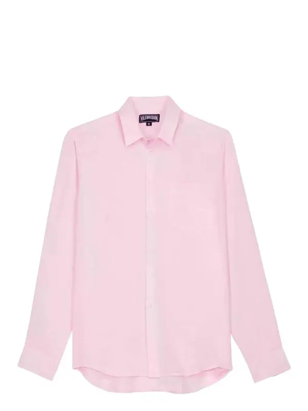 Vilebrequin Plain Linen Shirt - Pink