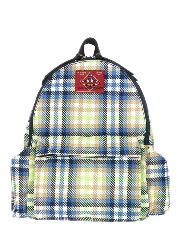 VIVIENNE WESTWOOD Tartan-pattern Backpack - Blue