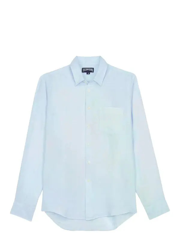 Vilebrequin Linen Chest-pocket Shirt - Blue