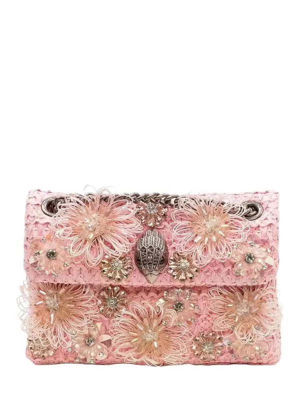 Kurt Geiger Mini Kensington Floral-appliqué Shoulder Bag - Pink