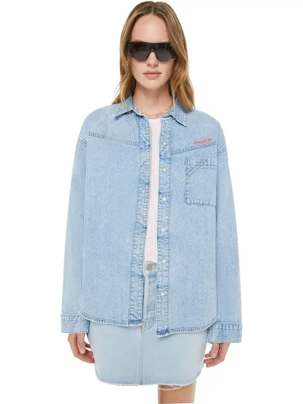 MOTHER Wake And Lake Denim Shirt - Light Blue
