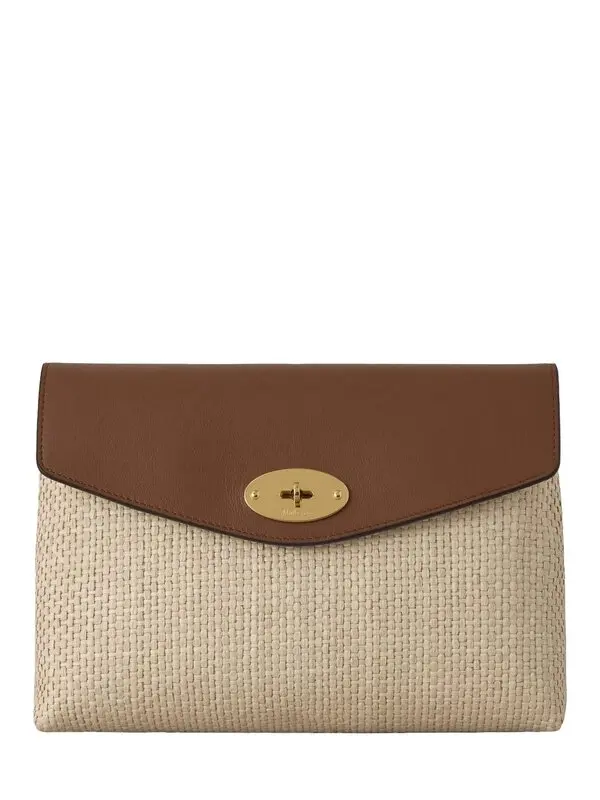 Mulberry Large Darley Cosmetic Pouch - Ecru-bright Oak