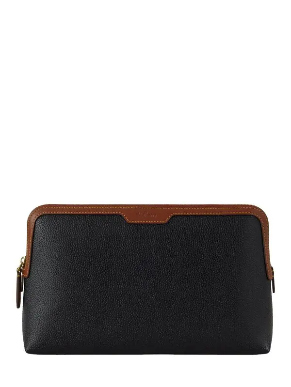 Mulberry Medium Cosmetic Pouch - Black-cognac