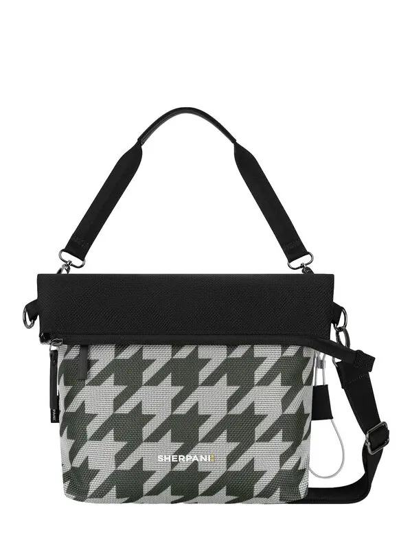 SHERPANI Vale Anti-theft Tote Bag - Houndstooth