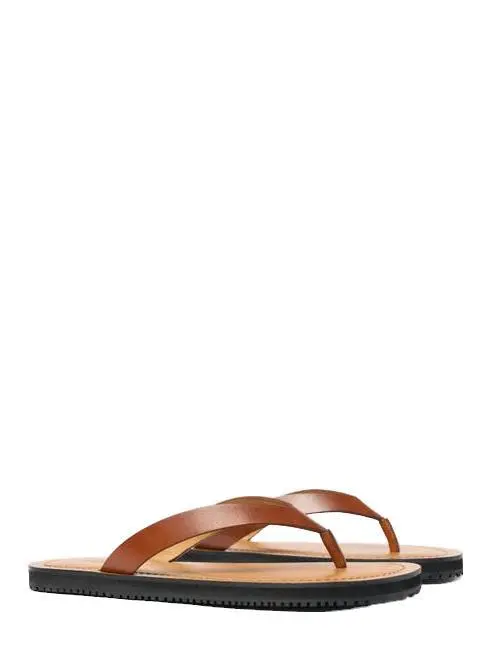 SCAROSSO Ascanio Flip-flop - Cognac - Calf