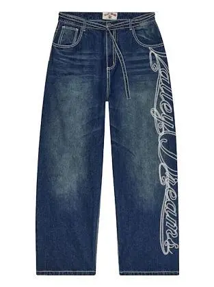 VALE FOREVER Big Stitch Denim Jean - Blue