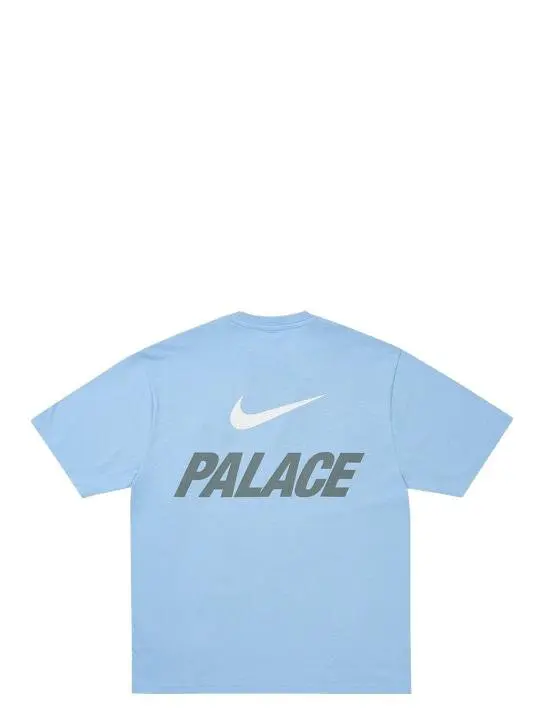 PALACE X Nike Font Swoosh T-shirt - Sky Blue