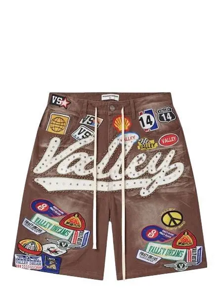VALE FOREVER 1980's Jorts - Red/wash