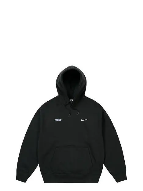 PALACE X Nike Font Swoosh Hoodie - Black
