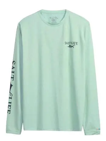 SALT LIFE Dragnet Slx Performance Long Sleeve Shirt - Fresh Mint