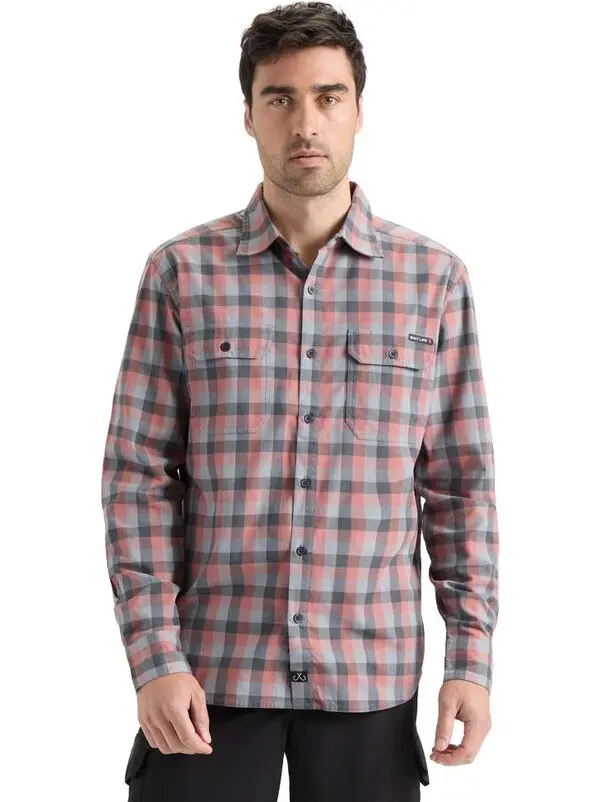 SALT LIFE Hammer Slx Performance Flannel Shirt - Ebony