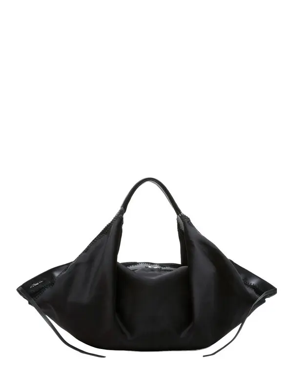 3.1 Phillip Lim Luna Structured Satin Medium Bag - Black