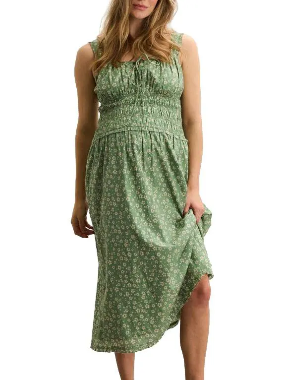 Hatch Collection The Sadie Dress - Green Tapioca