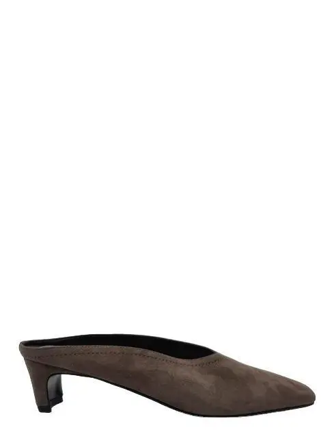 AMIE RAFA Junie Heeled Mule - Taupe