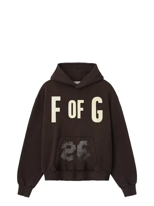 Fear Of God Classic Fit Half Raglan Hoodie - Brown