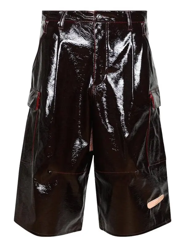 PDF CHANNEL Slouch Shorts - Burgundy