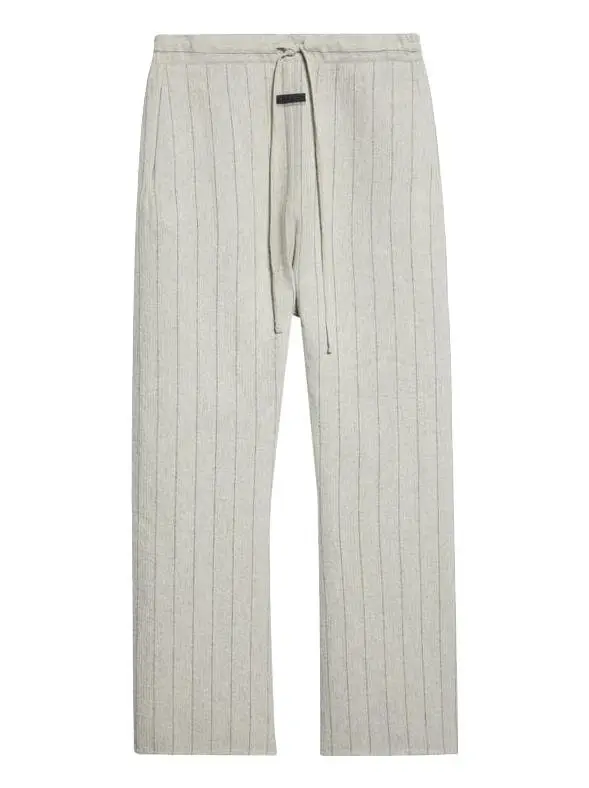 Fear Of God Stripe Baseball Flare Leg Wool Blend Pants - Light Beige/black