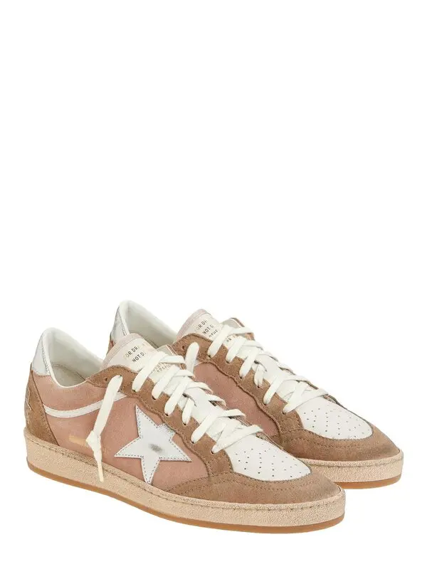 GOLDEN GOOSE Ball Star Low-top Sneakers - Pink/warm Beige/cream