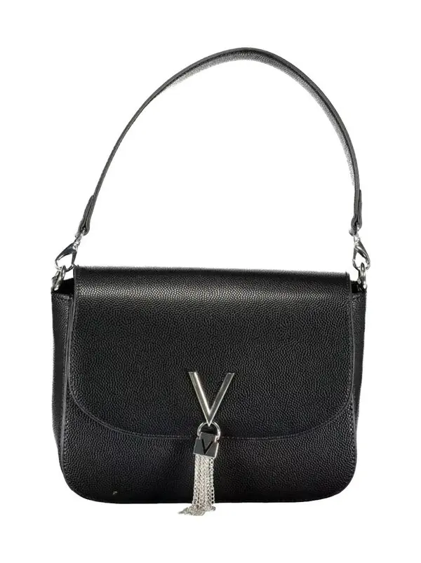 MARIO VALENTINO Logo-plaque Shoulder Bag - Black