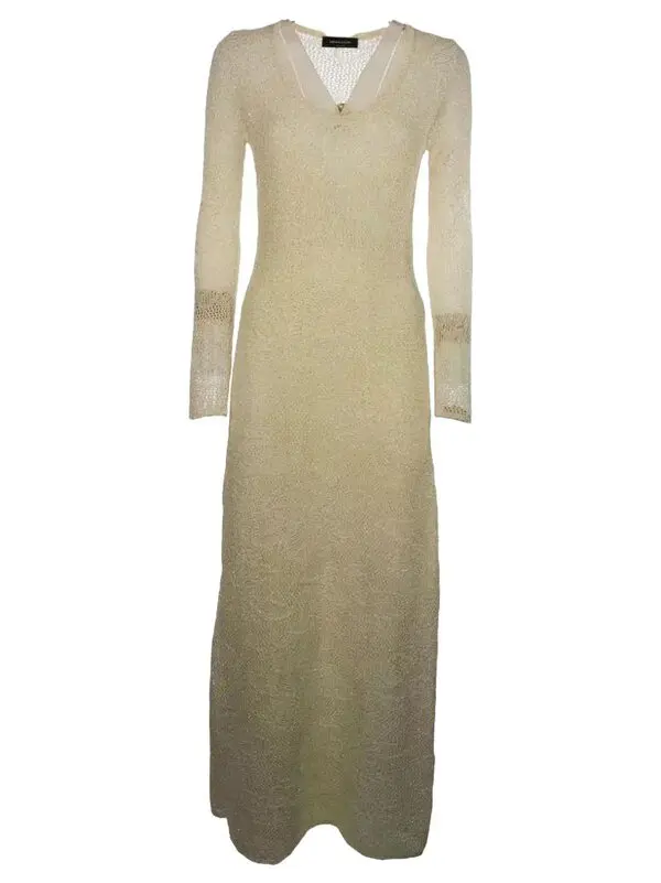 Fabiana Filippi Sequin-embellished Open-knit Dress - Neutrals