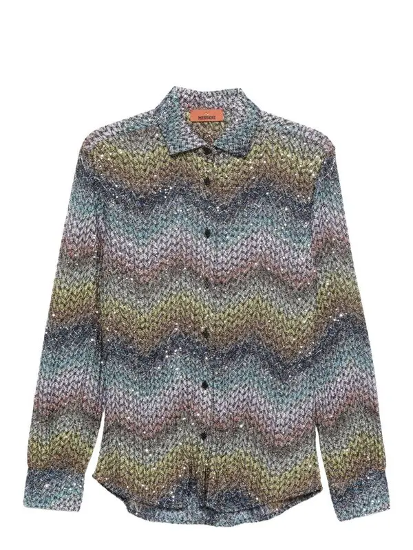 Missoni Zigzag Print Shirt - Blue