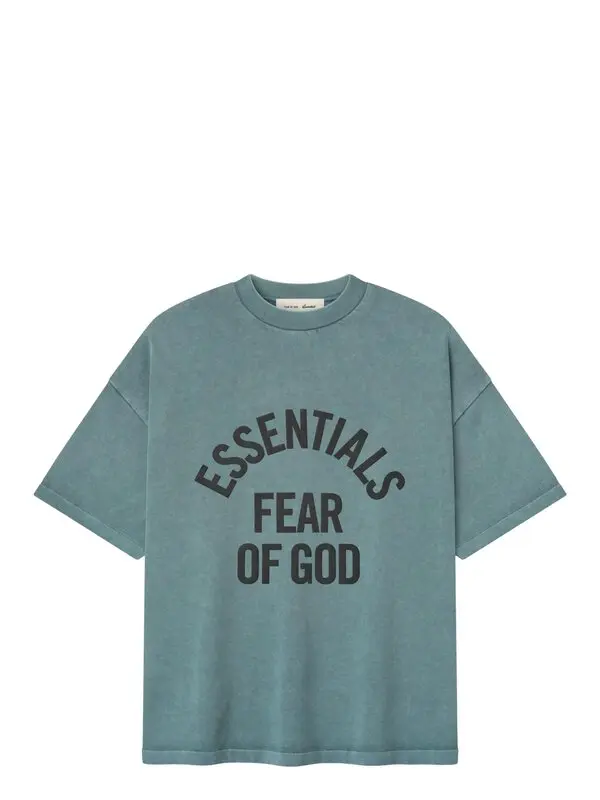 ESSENTIALS Cotton T-shirt - Sky Blue