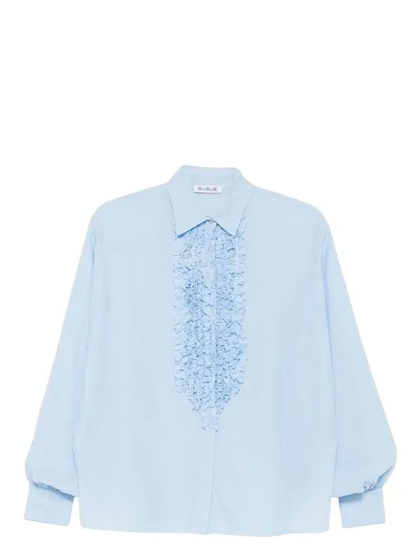 SOSUE Antonia Cotton Shirt - Sky Blue
