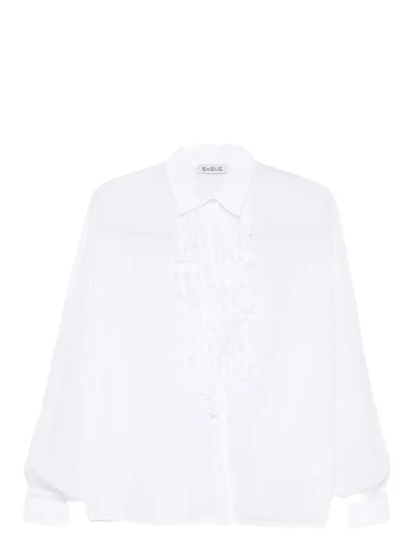SOSUE Antonia Cotton Shirt - White