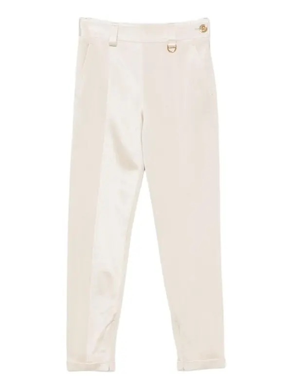 Chloé Satin-finish Trousers - White