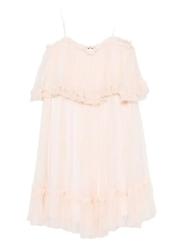 Chloé Silk Mini Dress - Pink