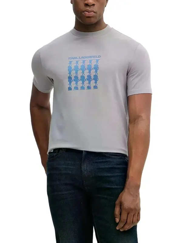 Karl Lagerfeld Logo-print Graphic T-shirt - Grey